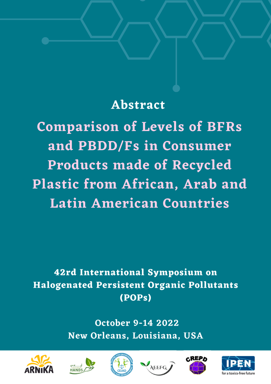 Comparison of Levels of BFRs and PBDD/Fs in Consumer Products made of ...